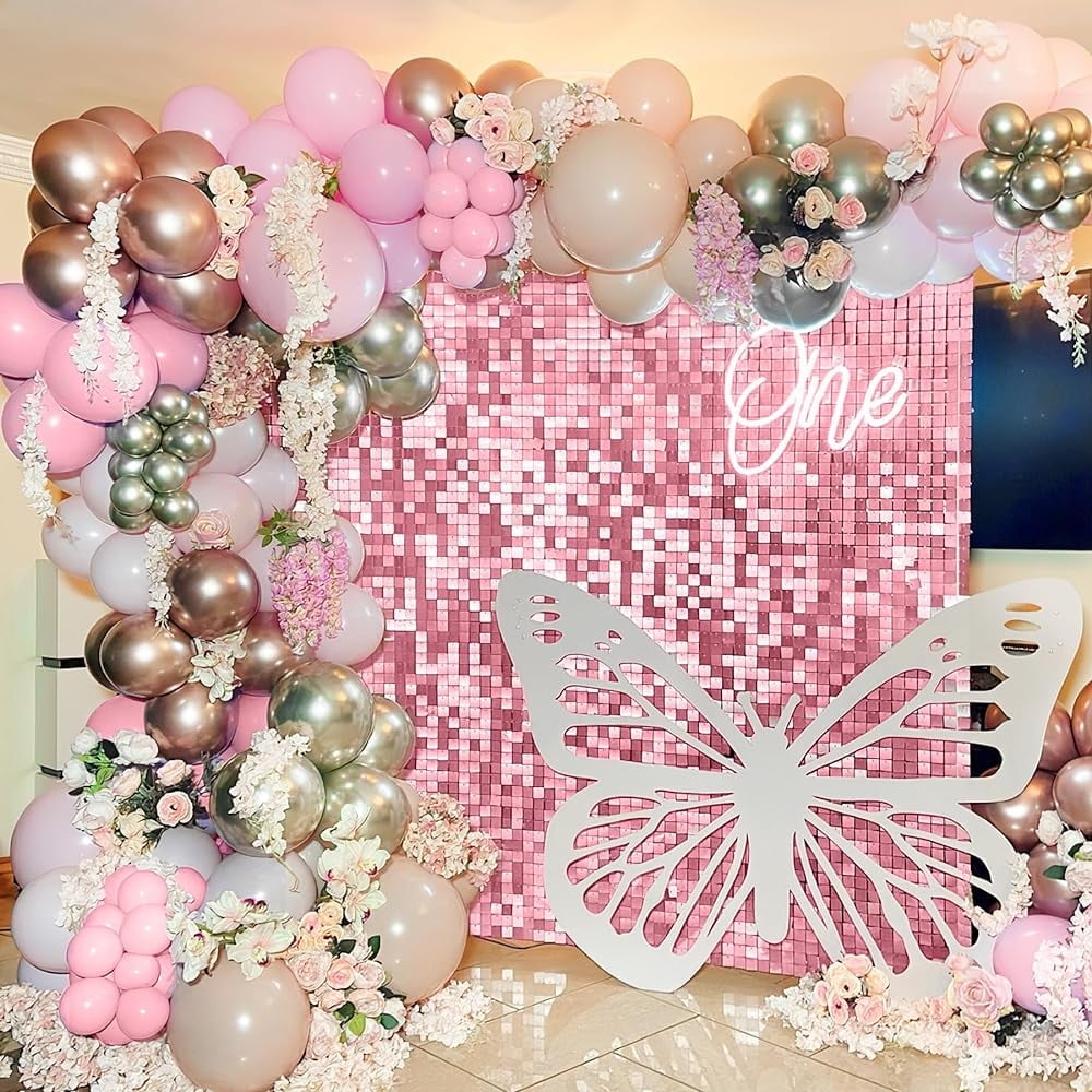 Shimmer Wall Panel Sequin Wall Backdrop Halloween Backdrop Pink ...