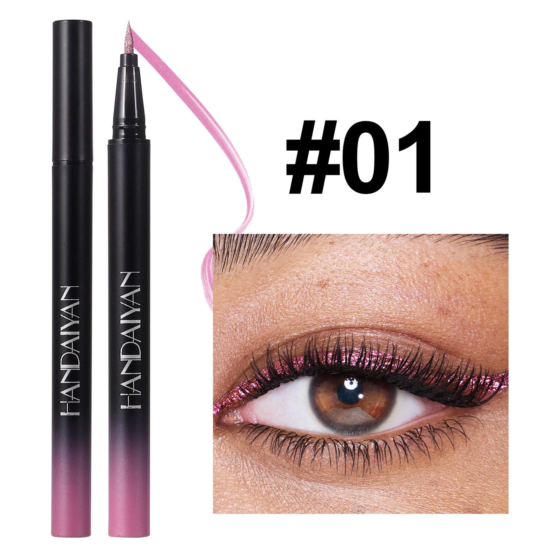 Shimmer Waterproof Eyeliner Pen: Ultra-Fine, Long-Lasting, Smudge-Proof ...