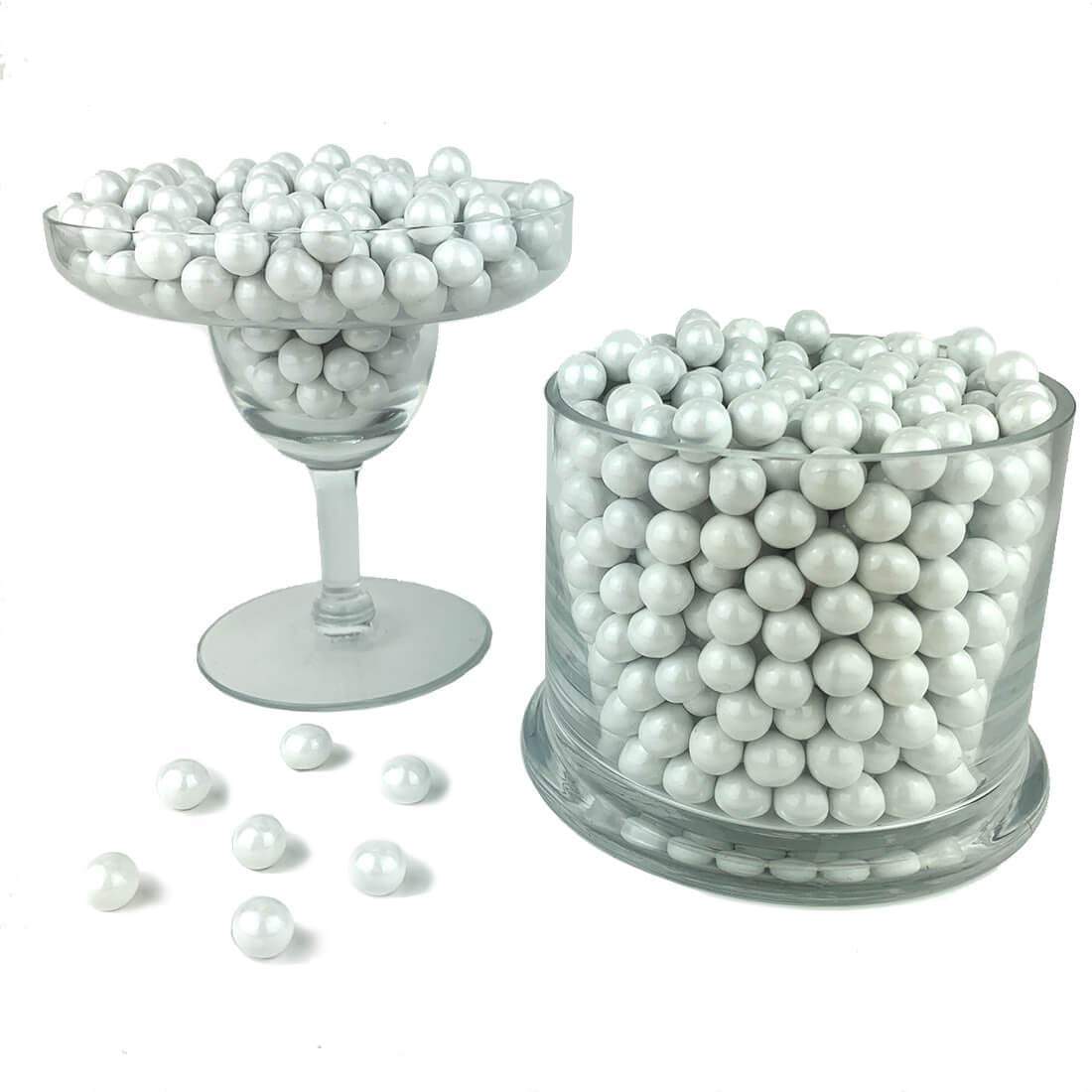 Shimmer Whe Sixlets 2 Lb Bag - Perfect For Table Centerpieces, Weddings ...