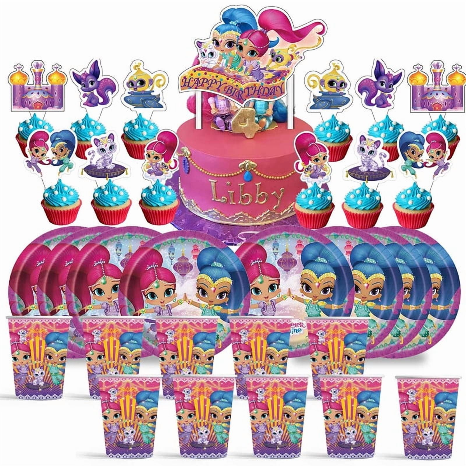 Shimmer and Shines Birthday Cups Party Supplies Plates Decorations Cake ...