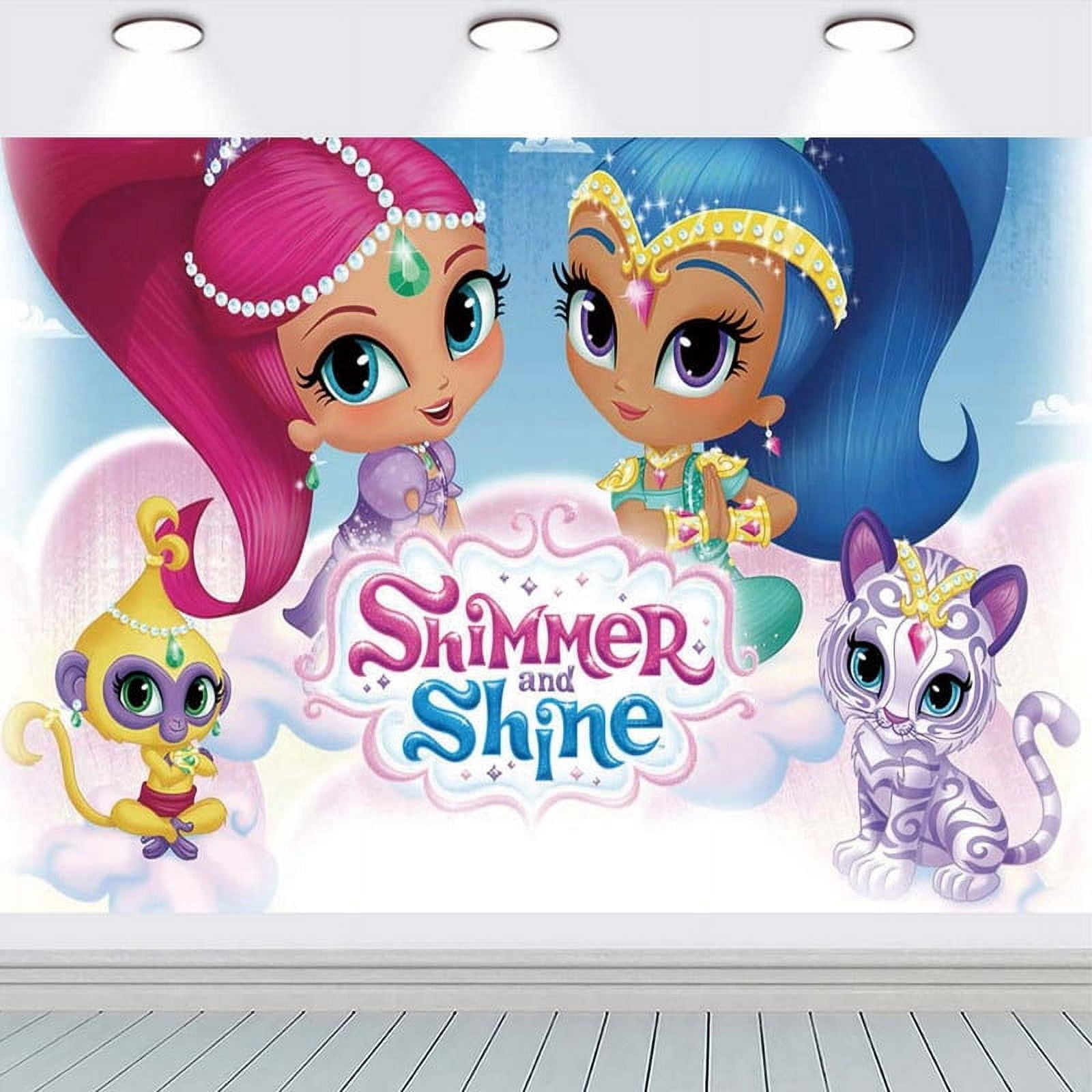Shimmer and Shine Birthday Party Supplies Banner Backdrop Background ...