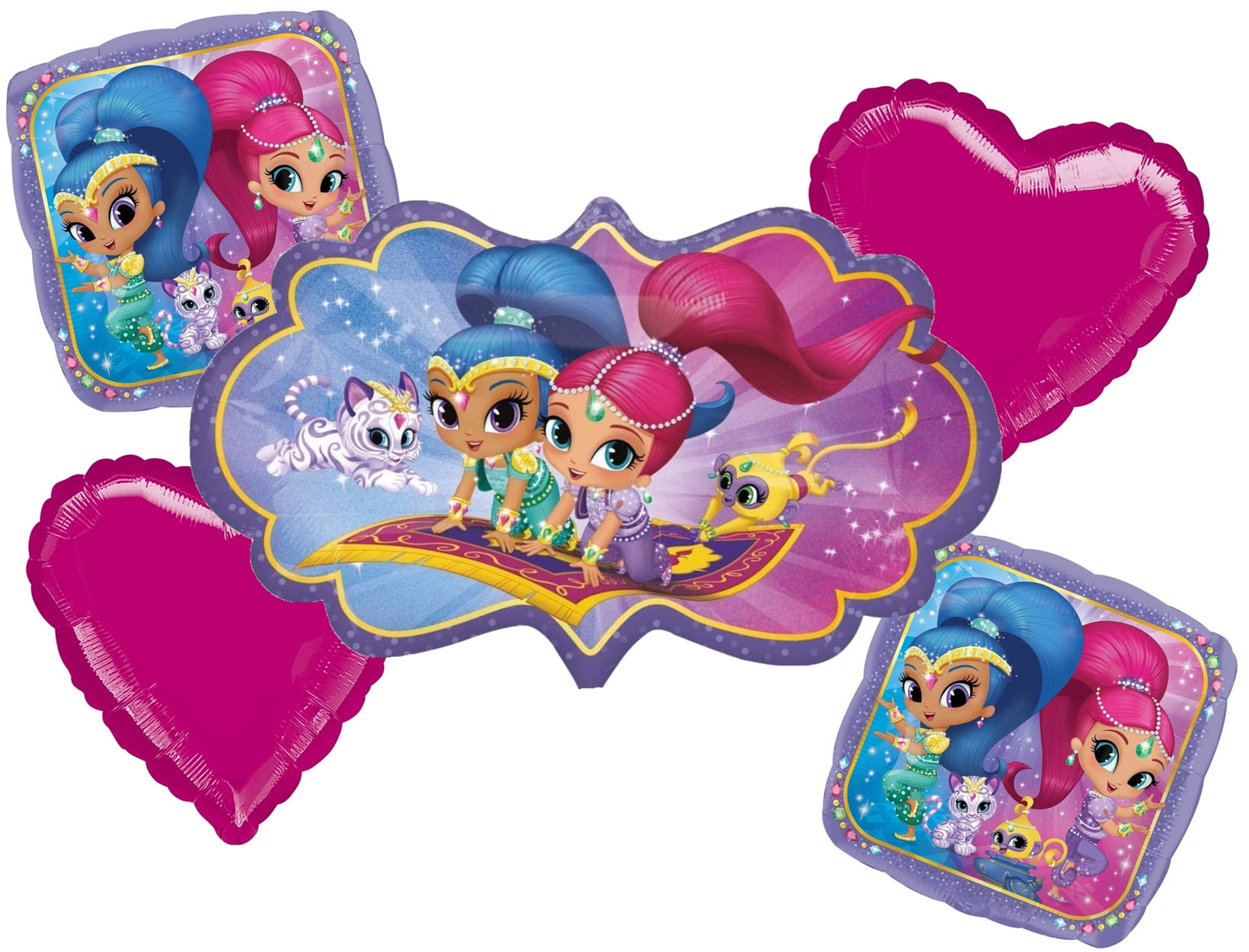 Shimmer and Shine Bouquet Of Balloons - Walmart.com