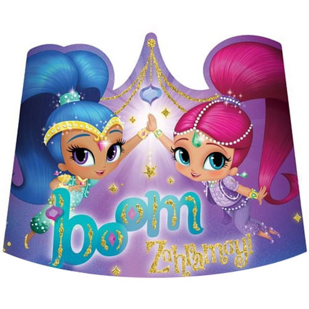 Shimmer and Shine Paper Tiaras (8ct) - Walmart.com