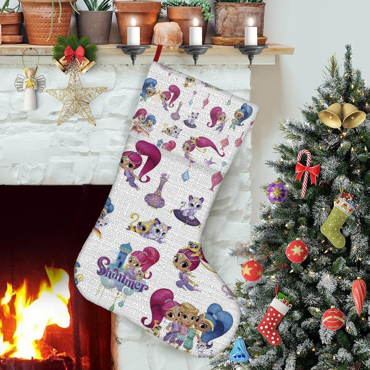 Shimmer and Shine Themed Christmas Socks - Walmart.com