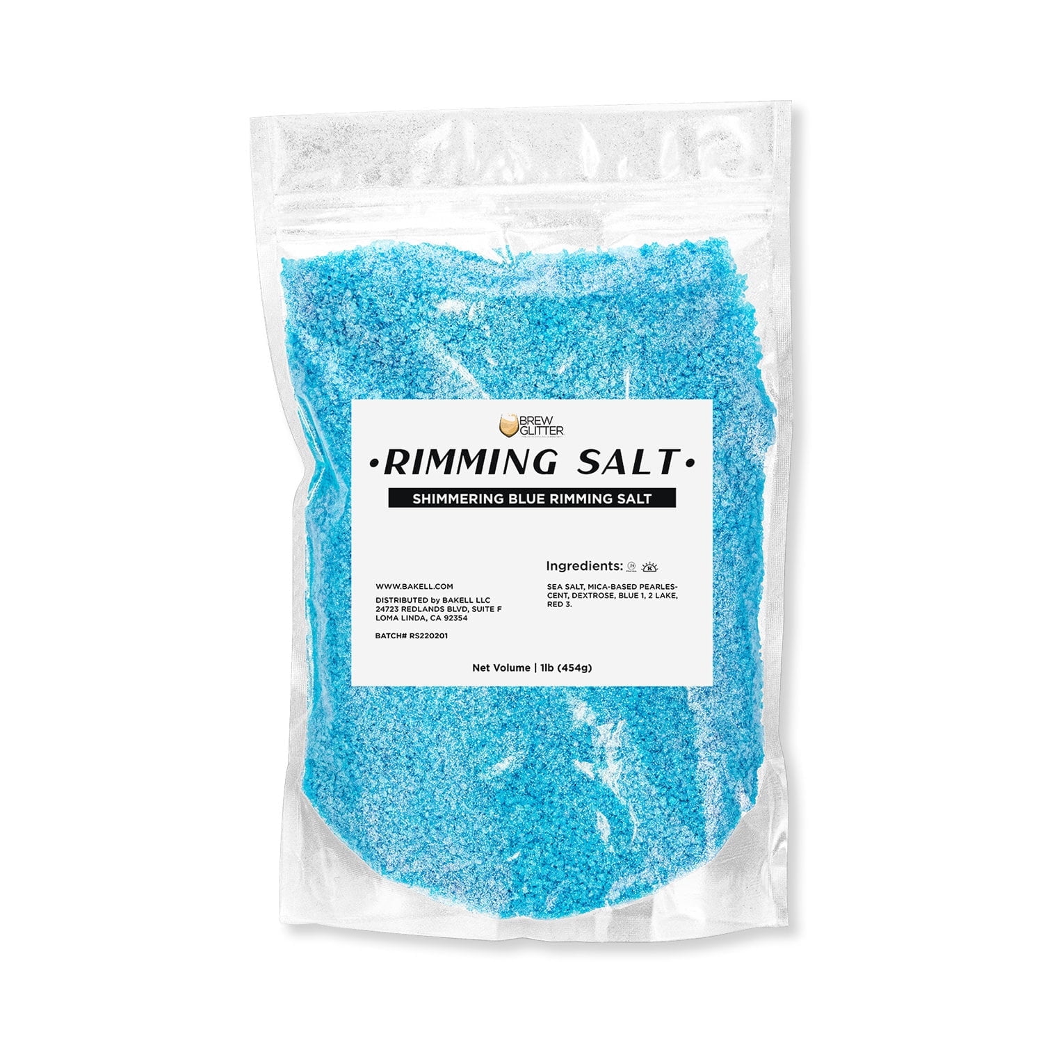 Brew Glitter - Shimmering Blue Drink Rimming Salt (1lb) Edible Glitter ...