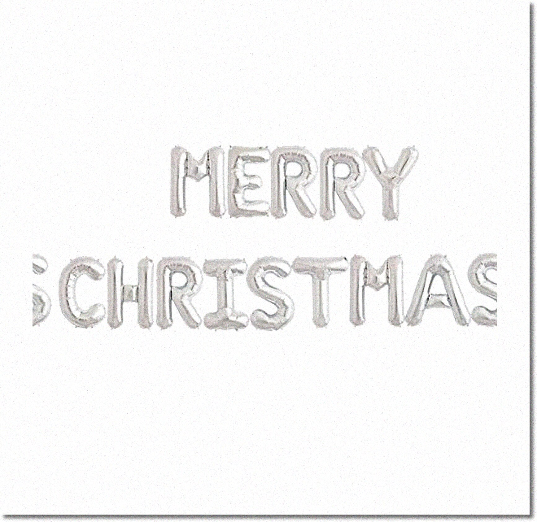 Shimmering Festive Delights - Silver Balloon Banner for Memorable Party ...