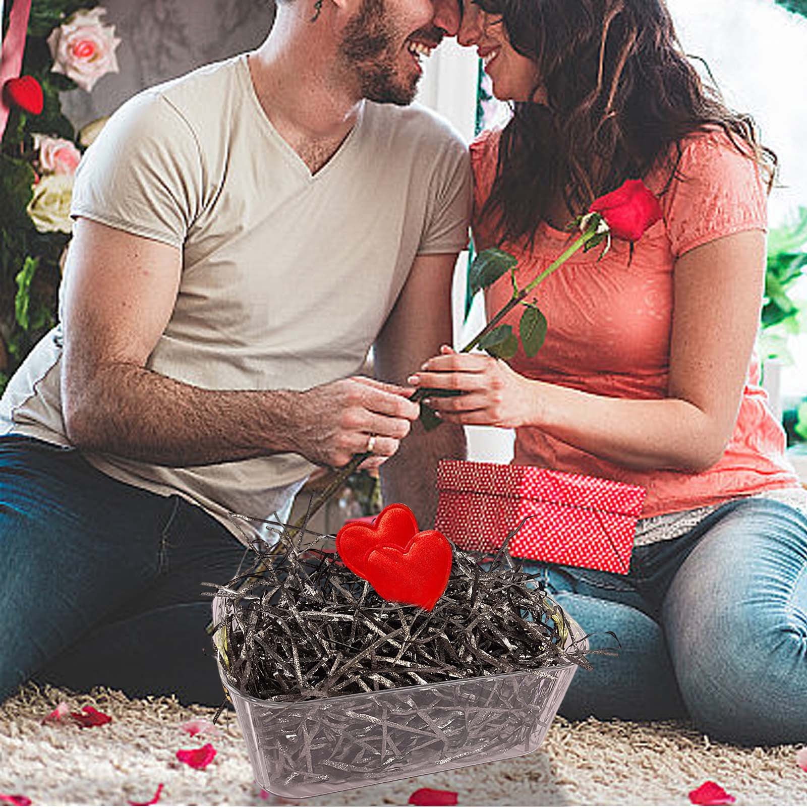 Shimmering Golden Silk Raffia Grass 100g, Premium Decorative Filling ...