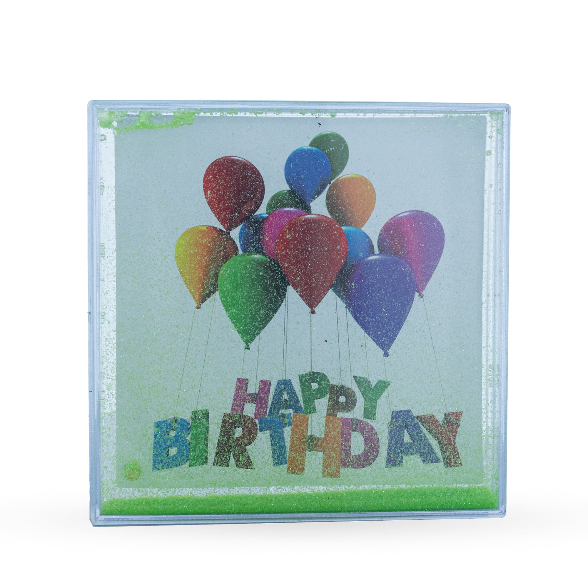 Shimmering Memories: Square Clear Plastic Glitter Water Picture Frame ...