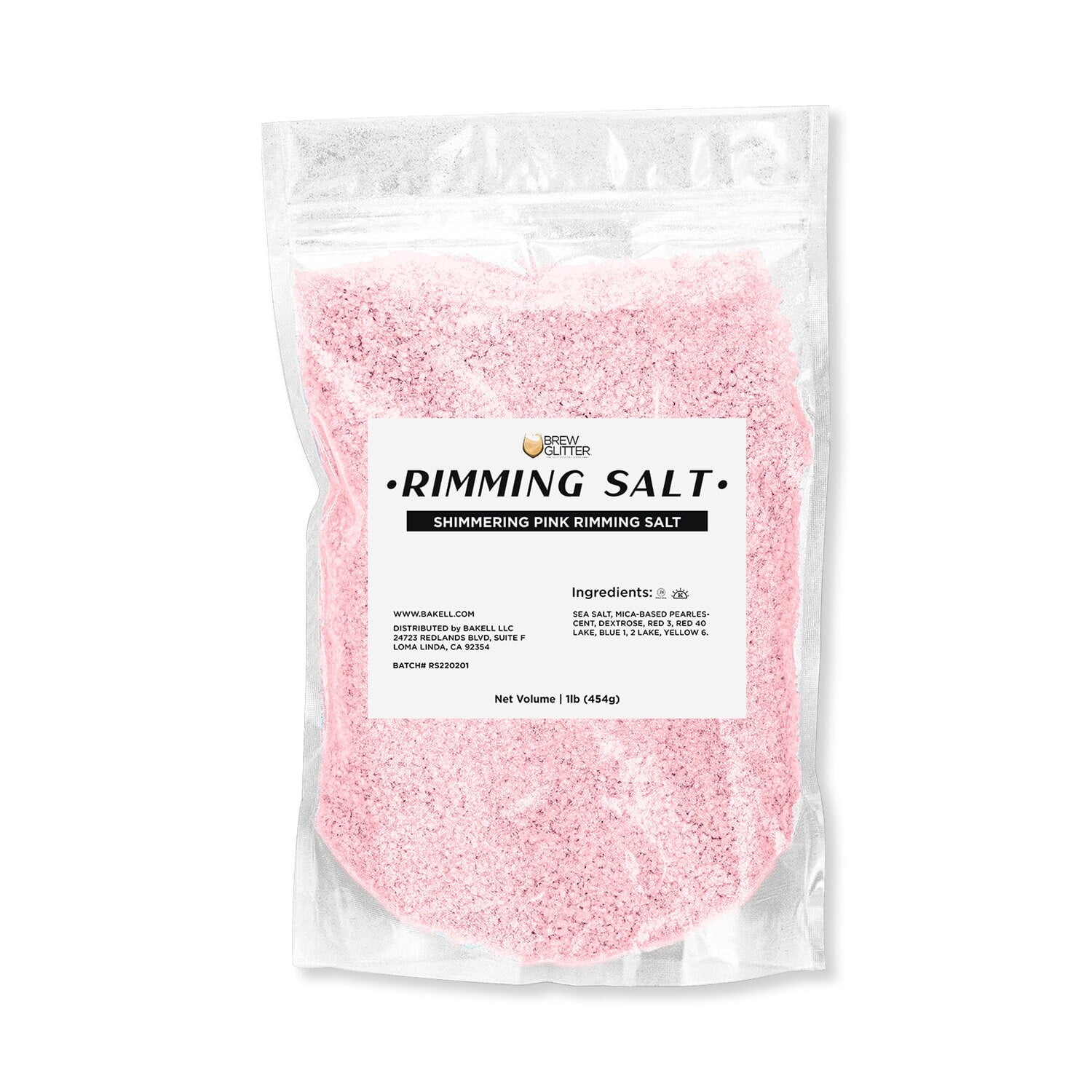 Brew Glitter - Shimmering Pink Drink Rimming Salt (1lb) Edible Glitter ...