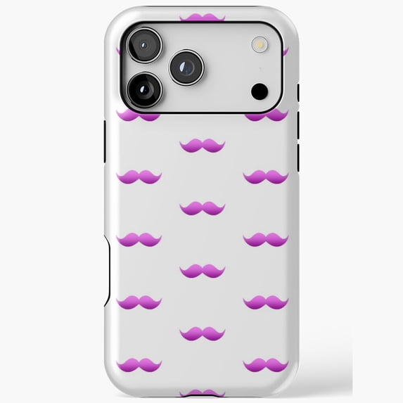 Shimmering Pink Mustache Stash Funny Hipster Cute Art G624 Compatible ...