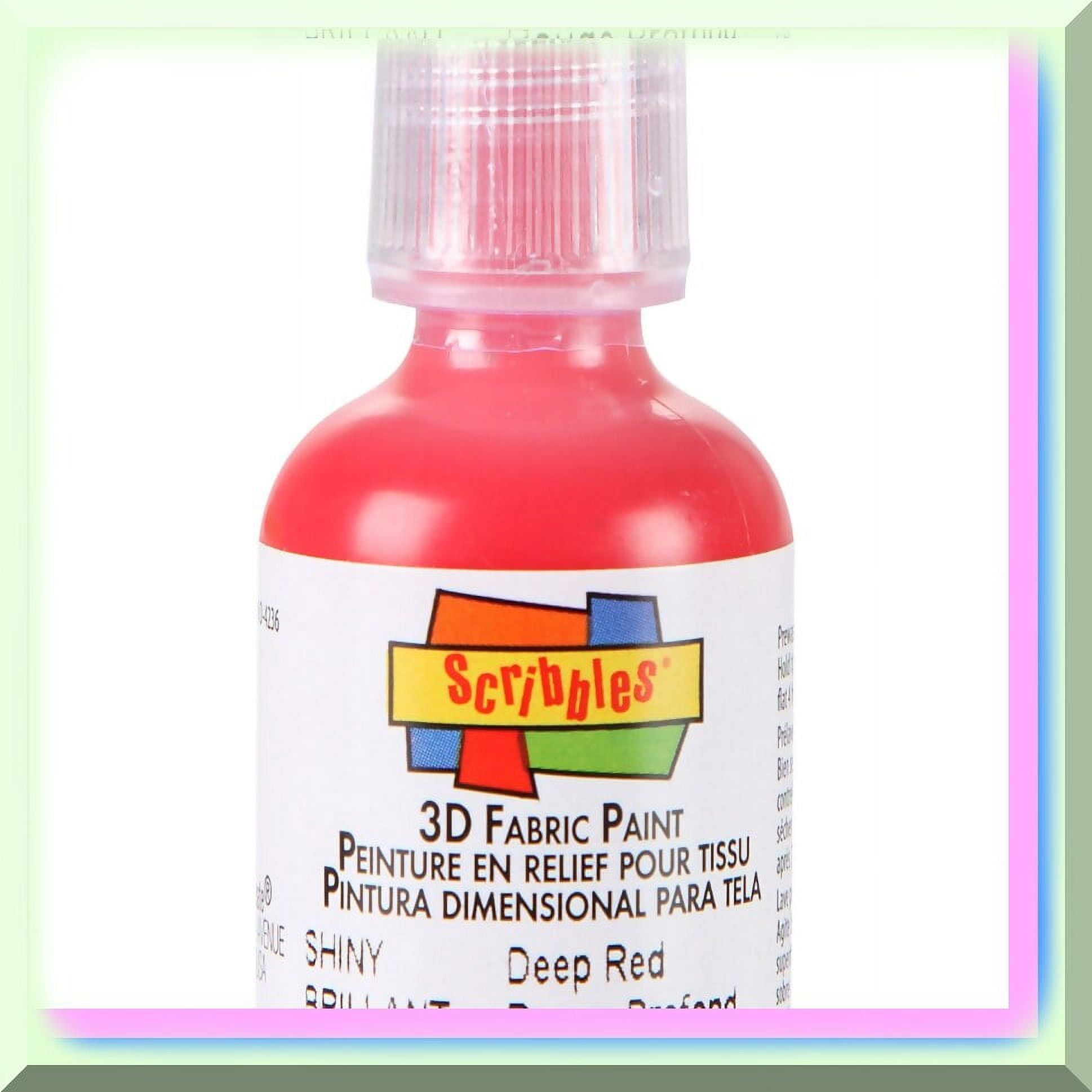 Shimmering Ruby 3D Fabric Paint - Vibrant and Lustrous - Walmart.com