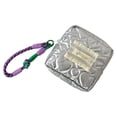 Shimmering Silver Bowknot Embellished Square Storage Bag Waterproof ...