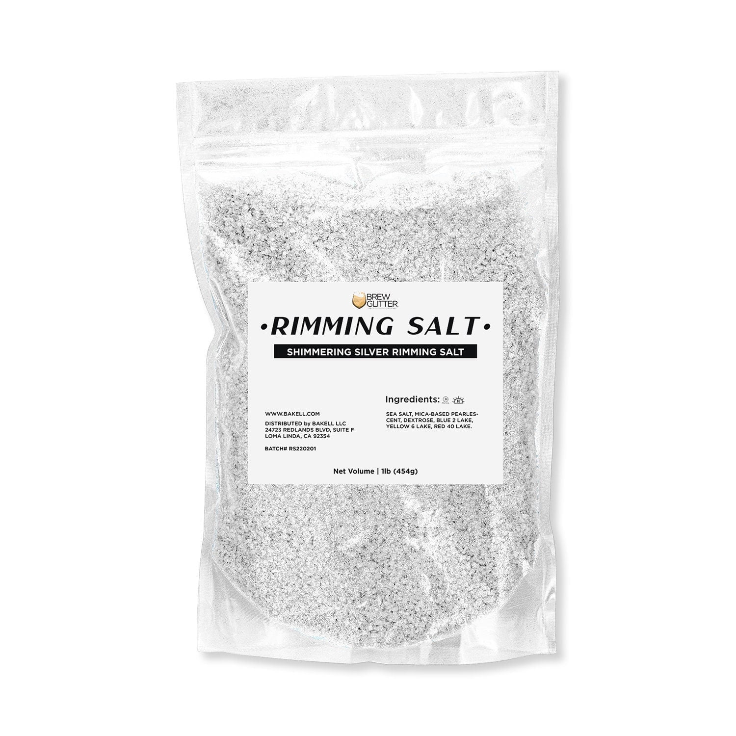Brew Glitter - Shimmering Silver Drink Rimming Salt (1lb) Edible ...