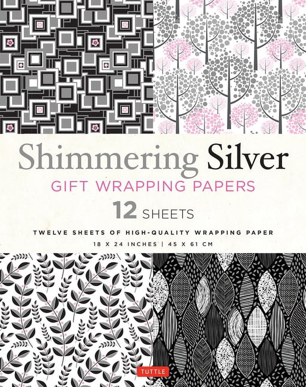 Shimmering Silver Gift Wrapping Papers - 12 Sheets: 18 X 24 Inch (45 X ...