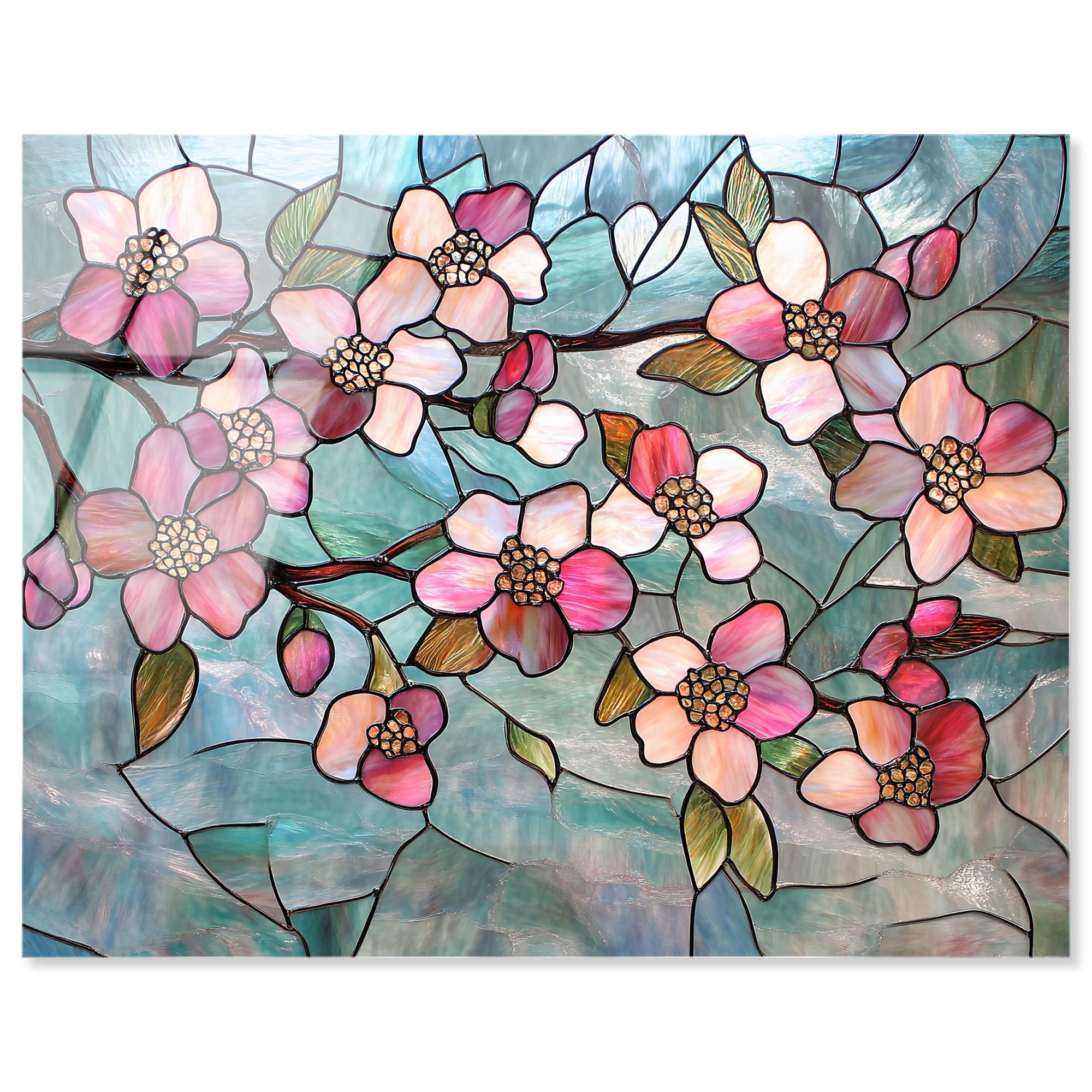 Shimmering Spring Blossoms I Acrylic Farmhouse Floral Art by Art Remedy ...