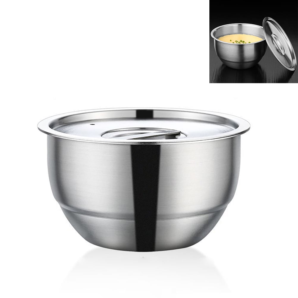 Shimmering Stainless Steel Bowl, Unbreakable Double-Insulation Vacuum ...