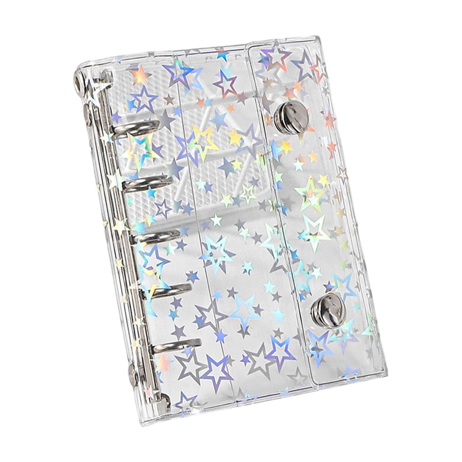 Shimmering Star Clear PVC Binder with Closure for School/Office ...