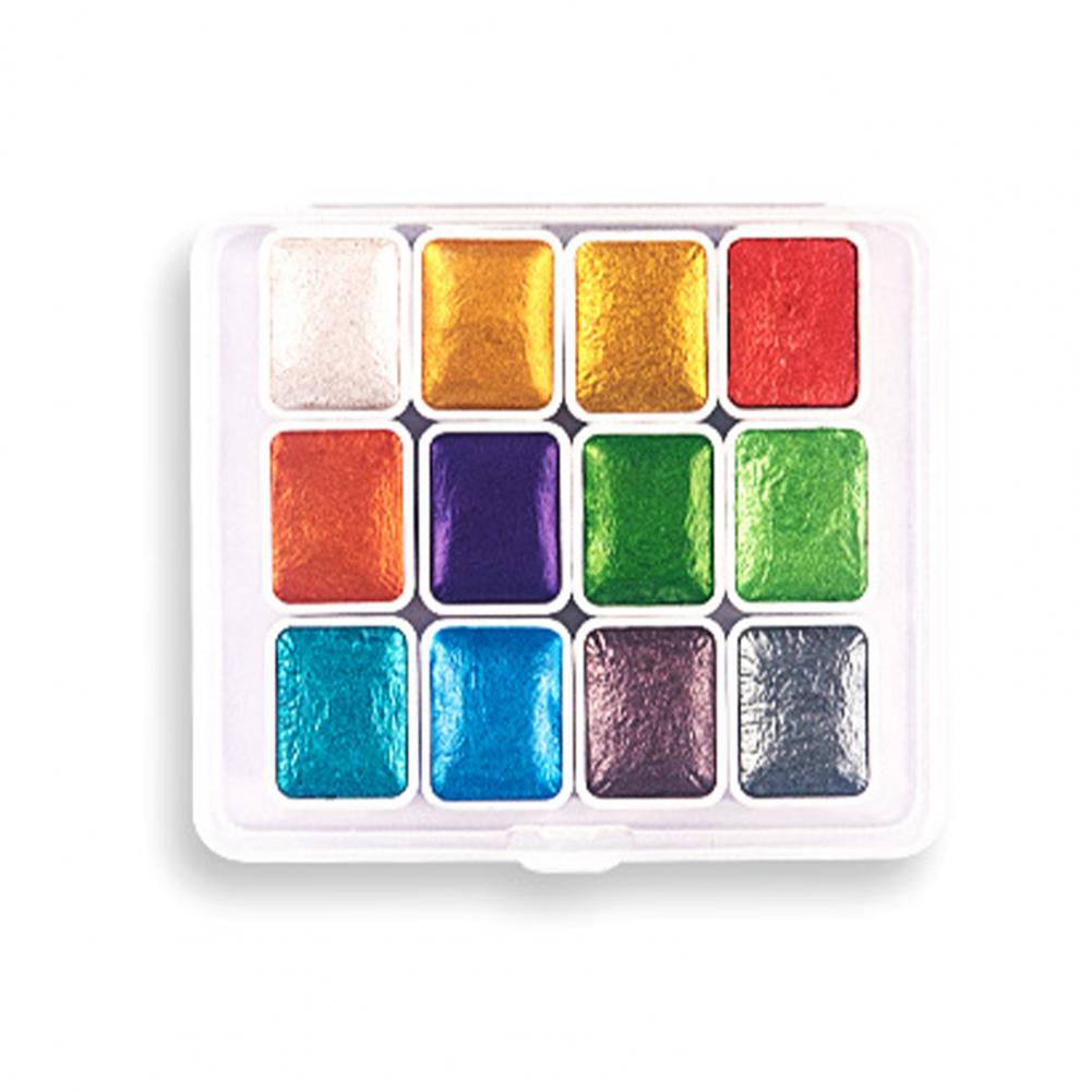 Shimmering Watercolor Paints Vibrant Glitter Watercolor Paint Set for ...