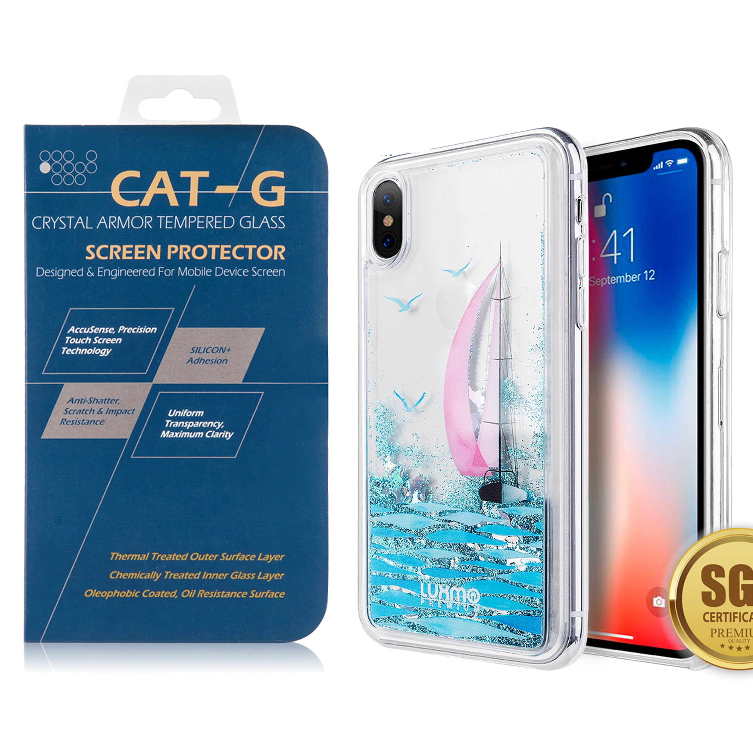 Shimmering Waterfall Protective Skin Case for Apple iPhone X with ...