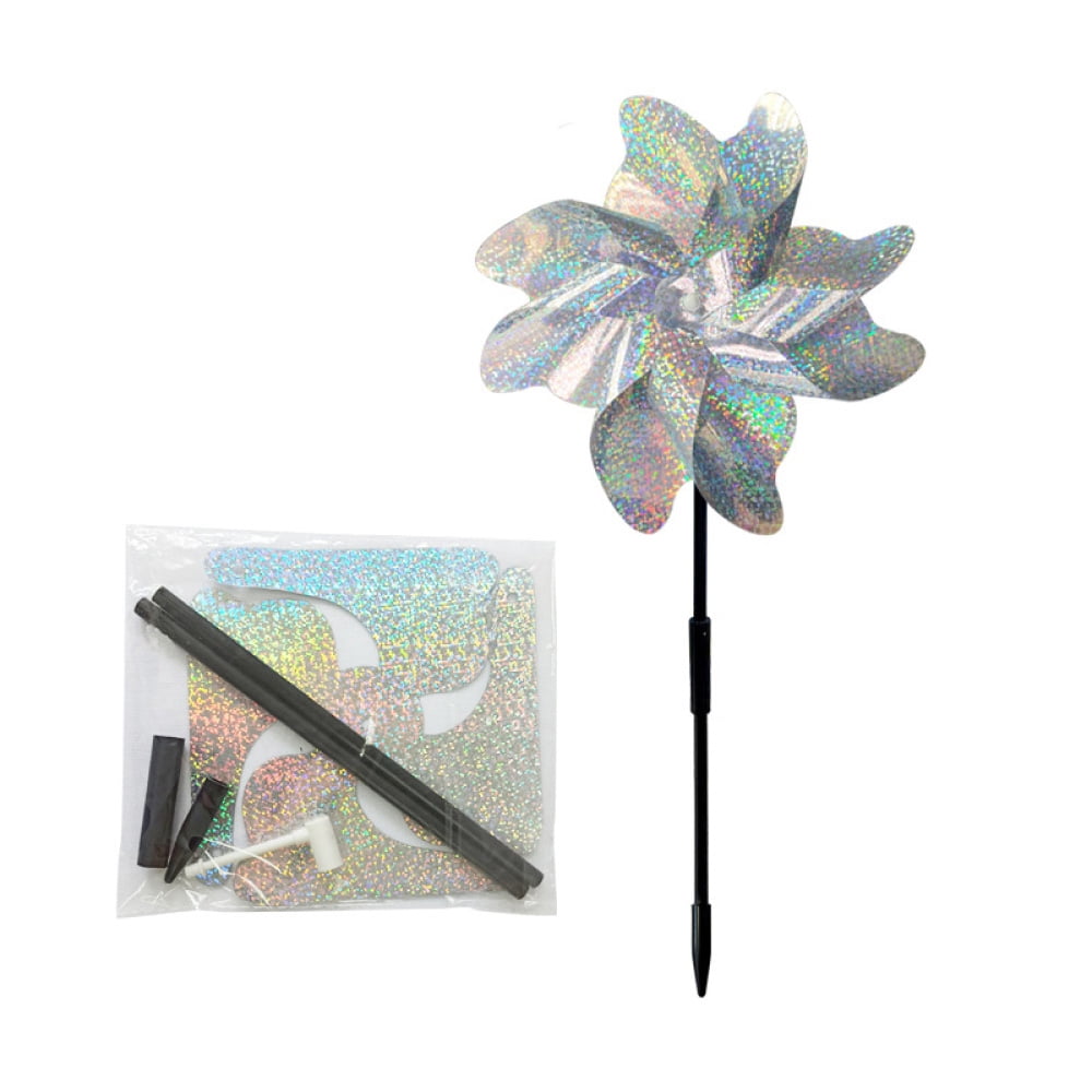 Shimmering Yard Defense, Sparkly PinWheel, Visual Reflective Decorative ...