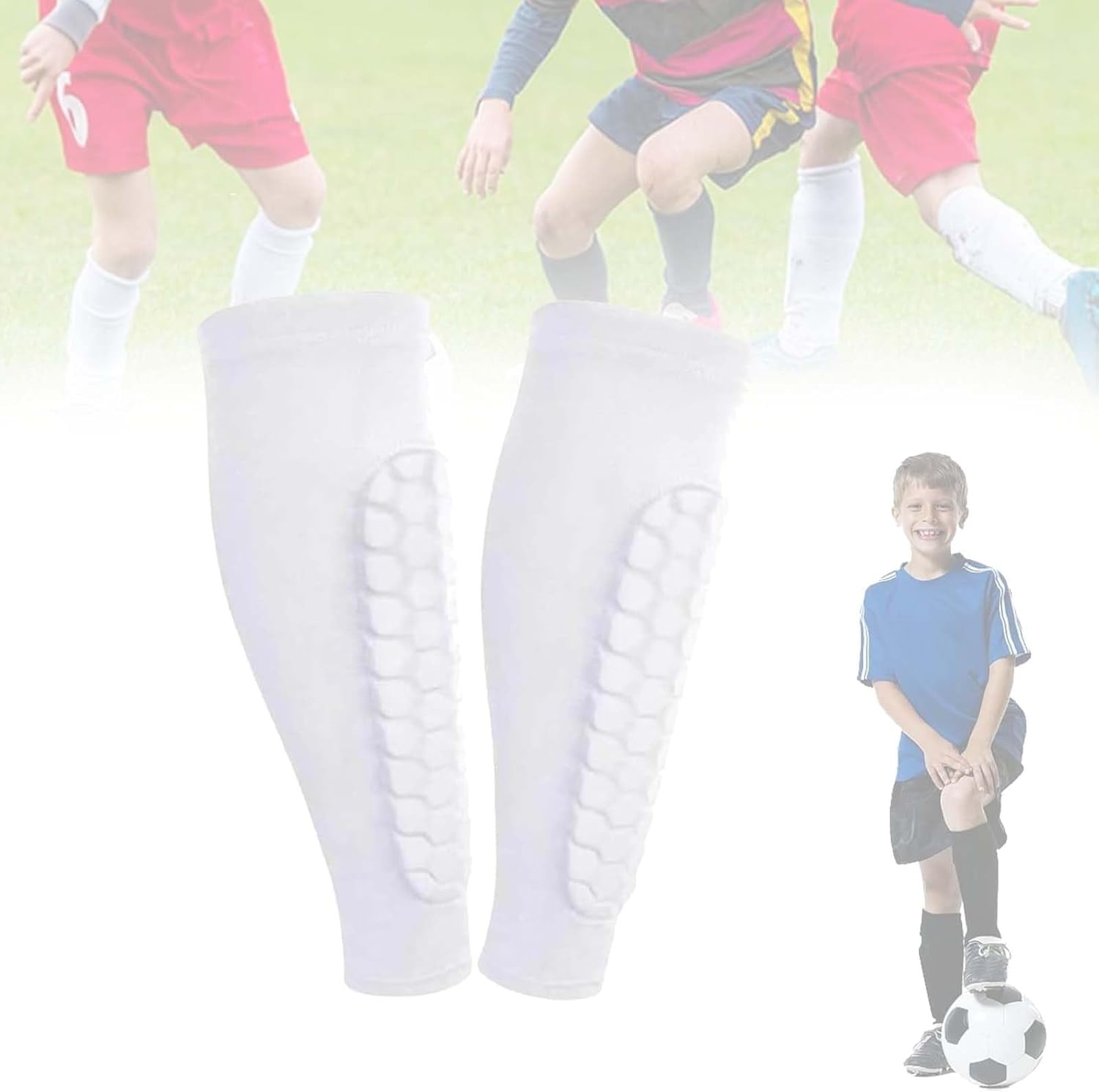 Shin Defender Shin Guards Kids, 2 Pack Shindefender Shin Guards Soccer ...