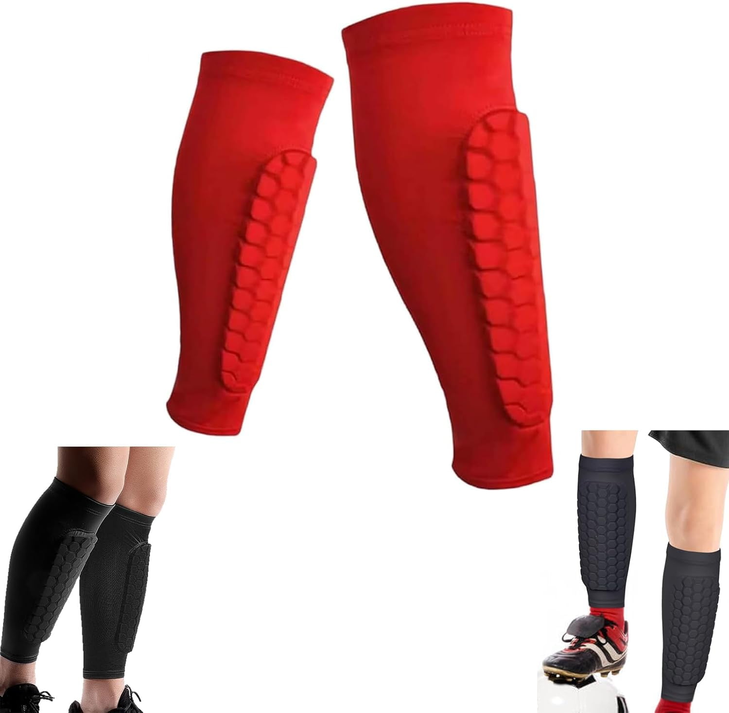 Shin Defender Shin Guards Kids, 2 Pack Shindefender Shin Guards for ...