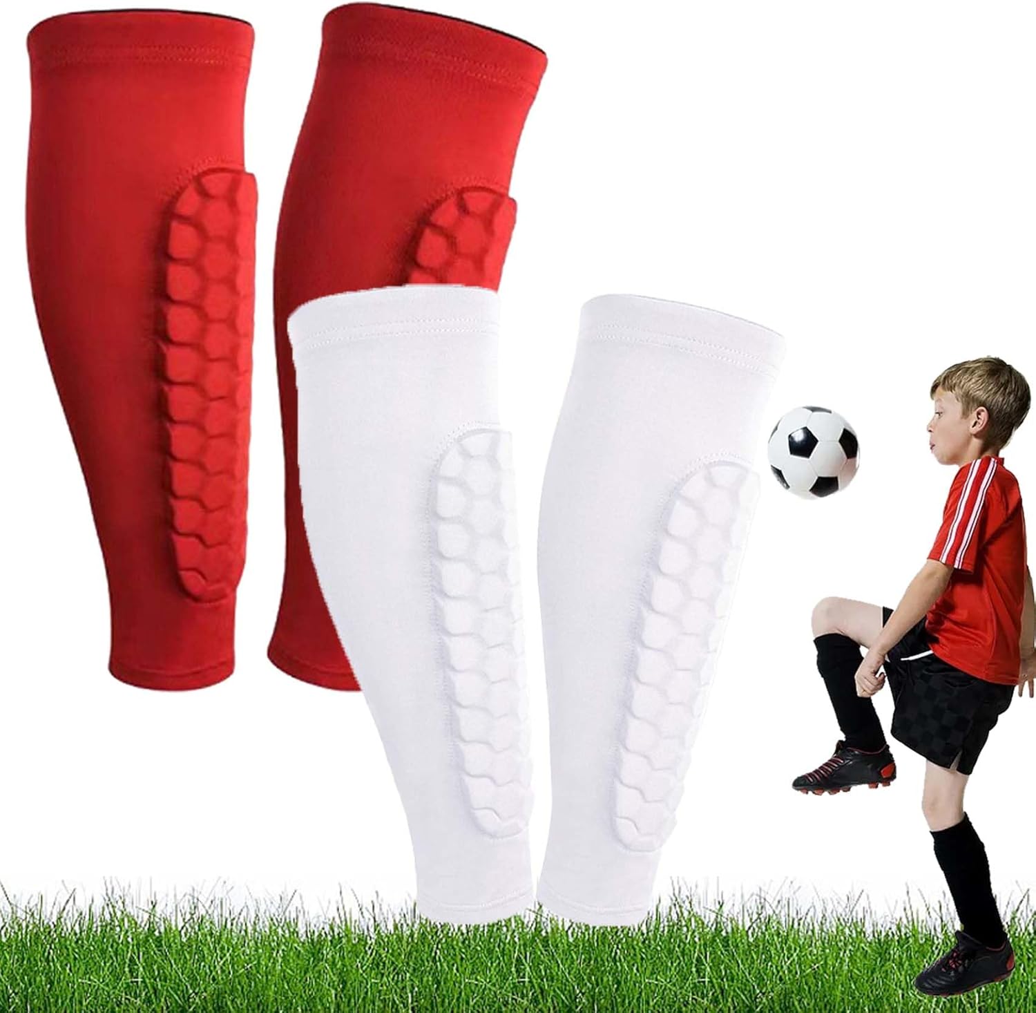 Shin Defender Shin Guards Kids, 2025 New 2/3 Pack Shindefender Shin ...