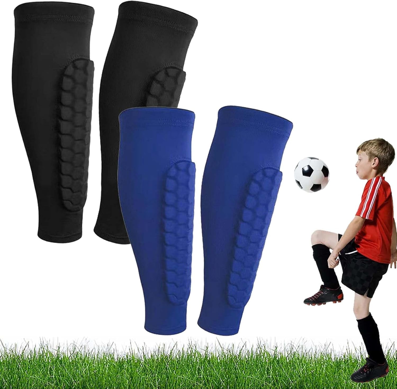 Shin Defender Shin Guards Kids, 2025 New 2/3 Pack Shindefender Shin ...