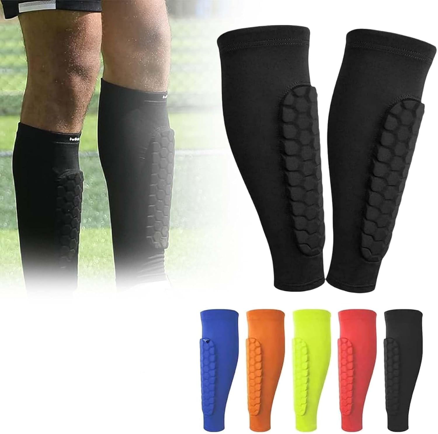 Shin Defender Shin Guards Kids, Shindefender Shin Guards Sleeves, for ...