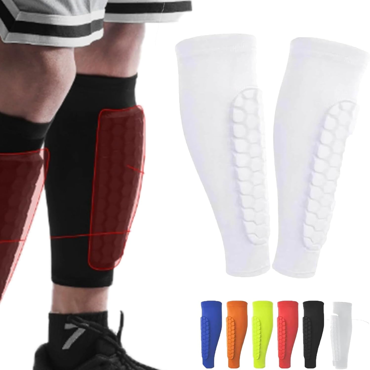 Shin Defender Shin Guards Kids Soccer, 2025 New Shindefender Shin ...