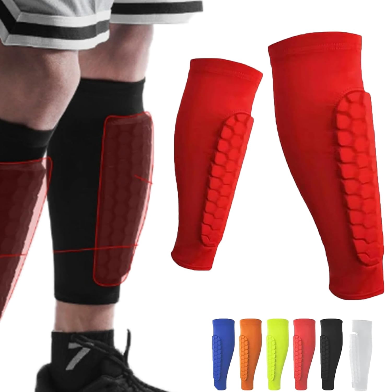 Shin Defender Shin Guards Kids Soccer, 2025 New Shindefender Shin ...