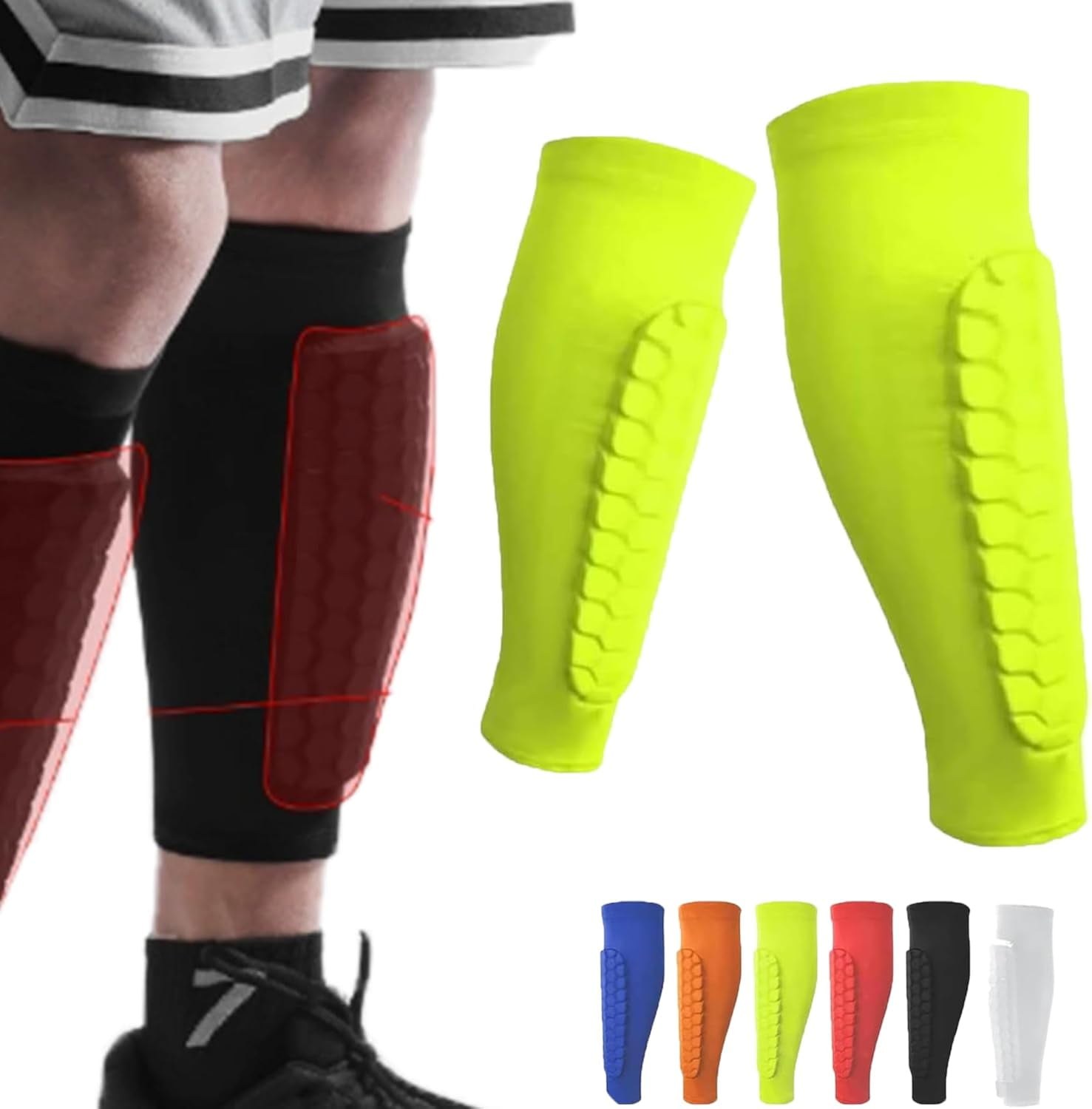 Shin Defender Shin Guards Kids Soccer, 2025 New Shindefender Shin ...