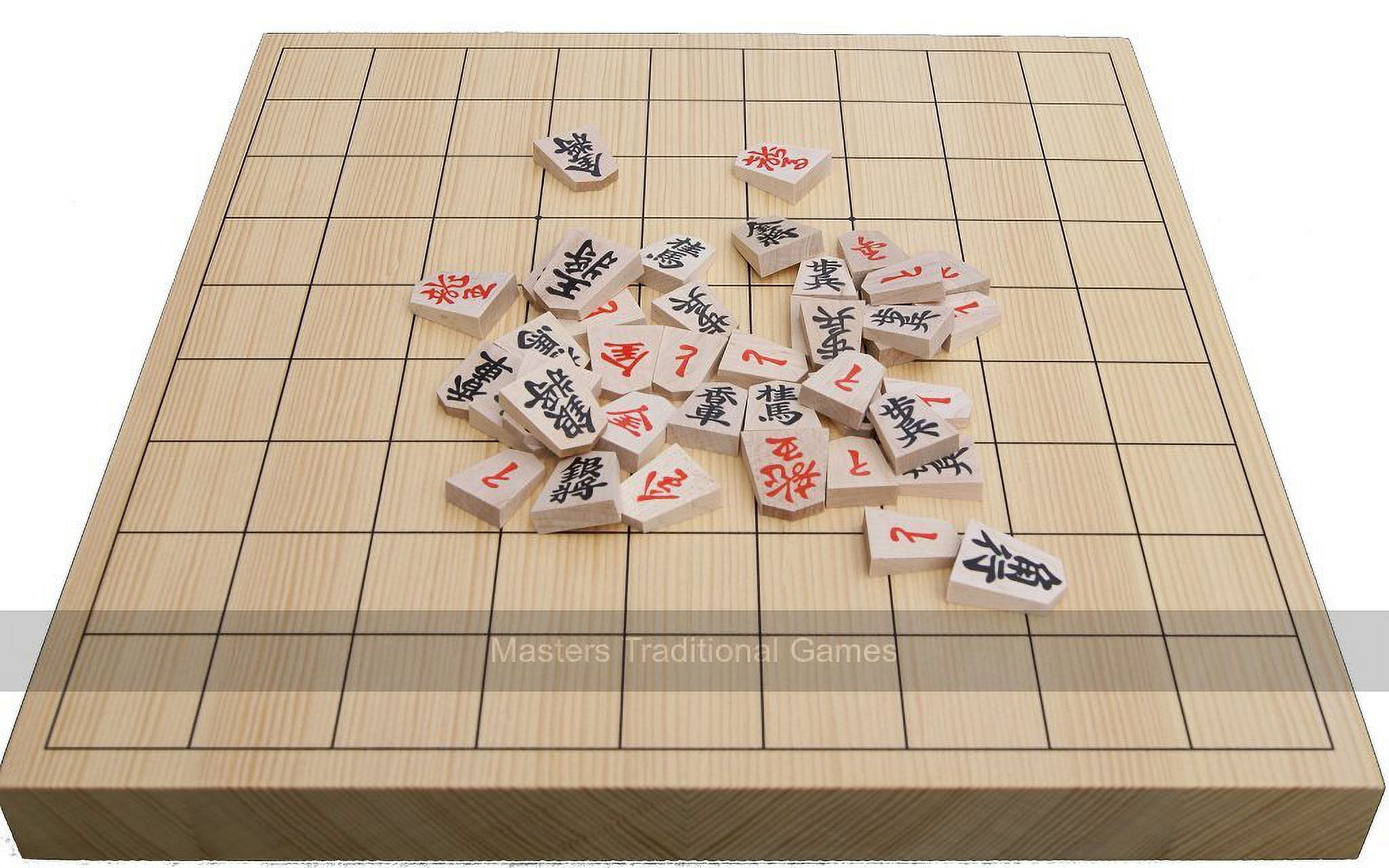 Shin Kaya Table Shogi Board with Wooden Shogi Pieces - Walmart.com