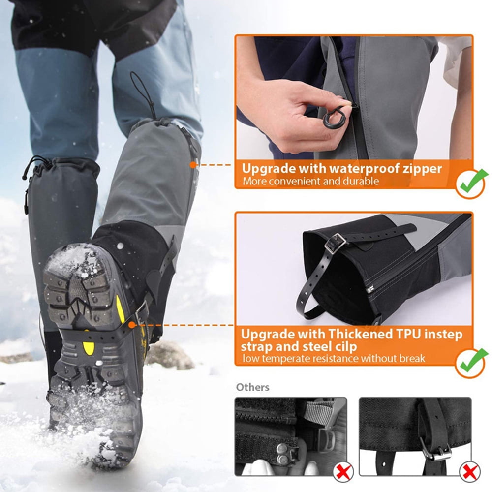 Shin guards set,Warmers Waterproof Winter Warmers Cover Boot Tourist ...