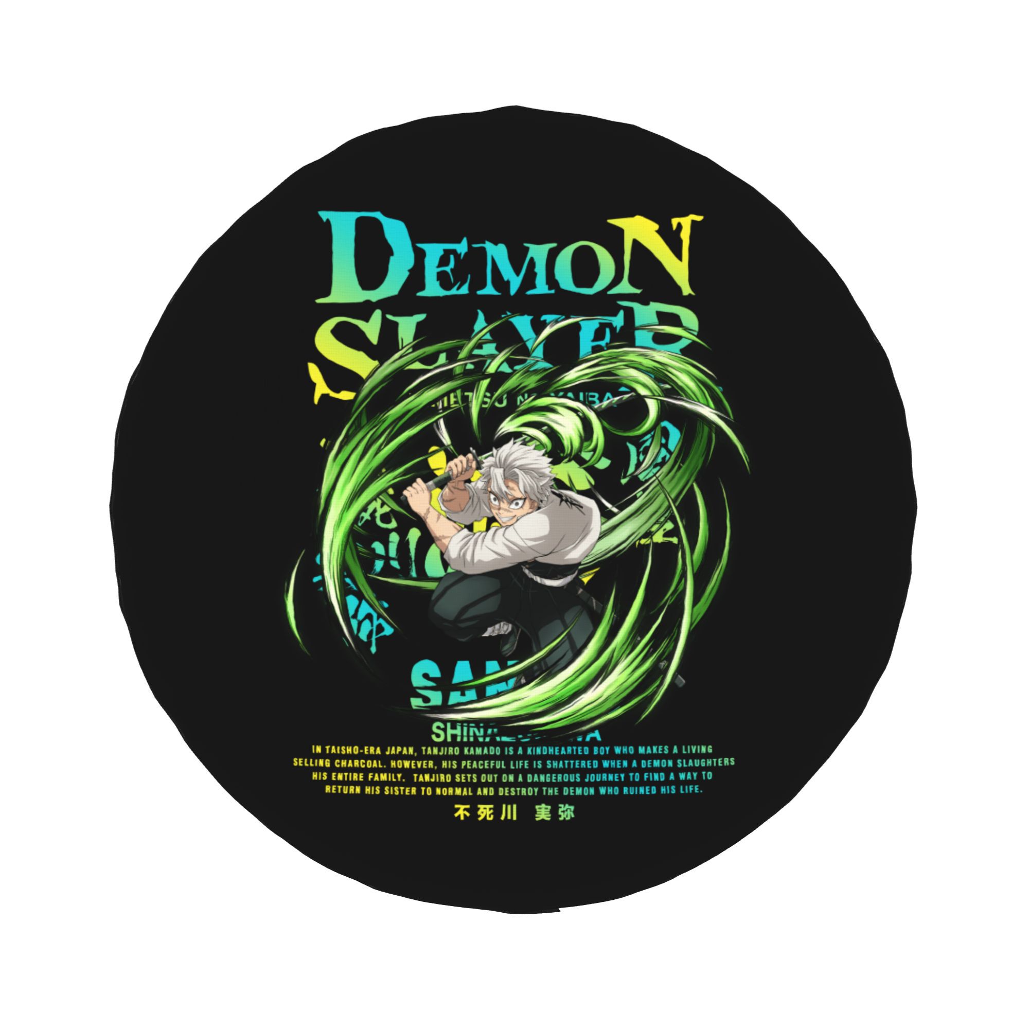 Shinazugawa Sanemi Demon Slayer Universal Spare Tire Cover,14,15,16,17 ...