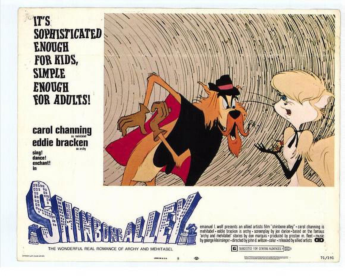 Shinbone Alley - movie POSTER (Style I) (11" x 14") (1970) - Walmart.com