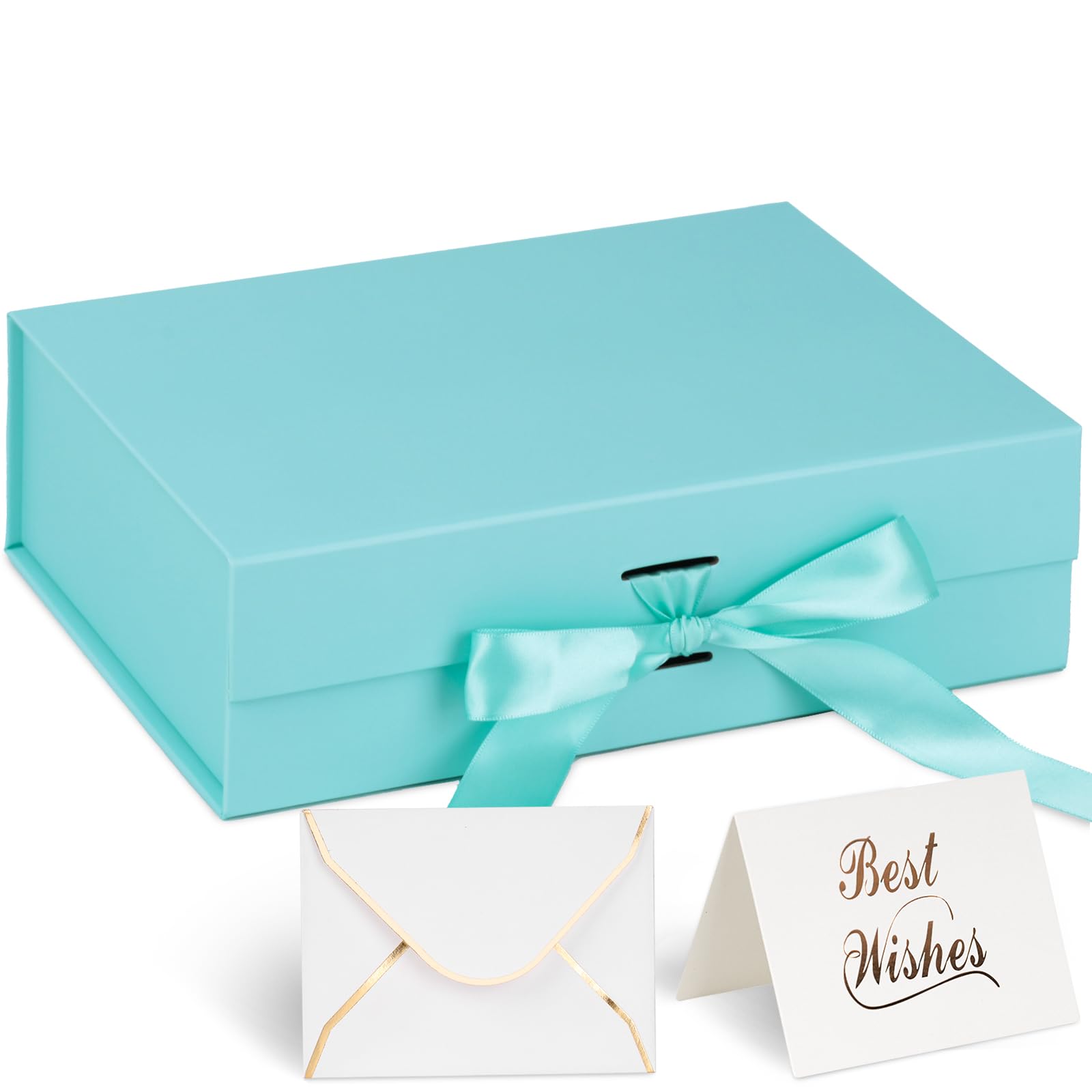 Shindel Gift Box with Lid for Presents, 10.5x7.5x3.1 Inches light blue ...
