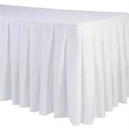Tablemate Table Set Linen-Like Table Skirting, 29" x 14ft, Black ...