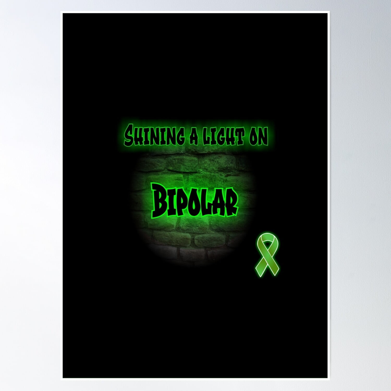 Shine A Light On Bipolar Mental Health Series 3D Neon Poster Wall Art ...