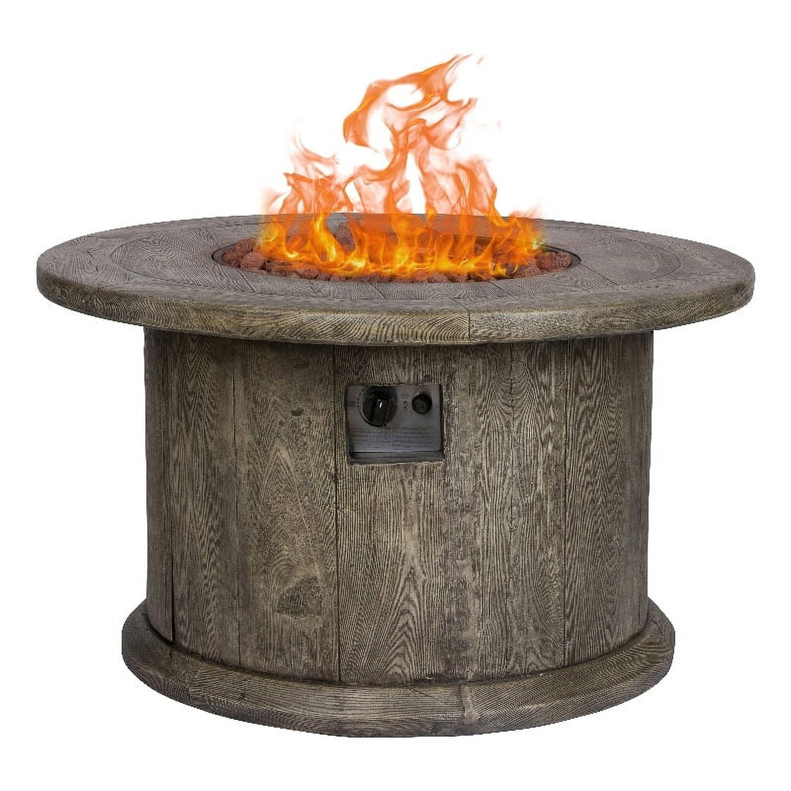 Shine Company Fire Pit Table for Outdoor Office Gatherings - Walmart ...