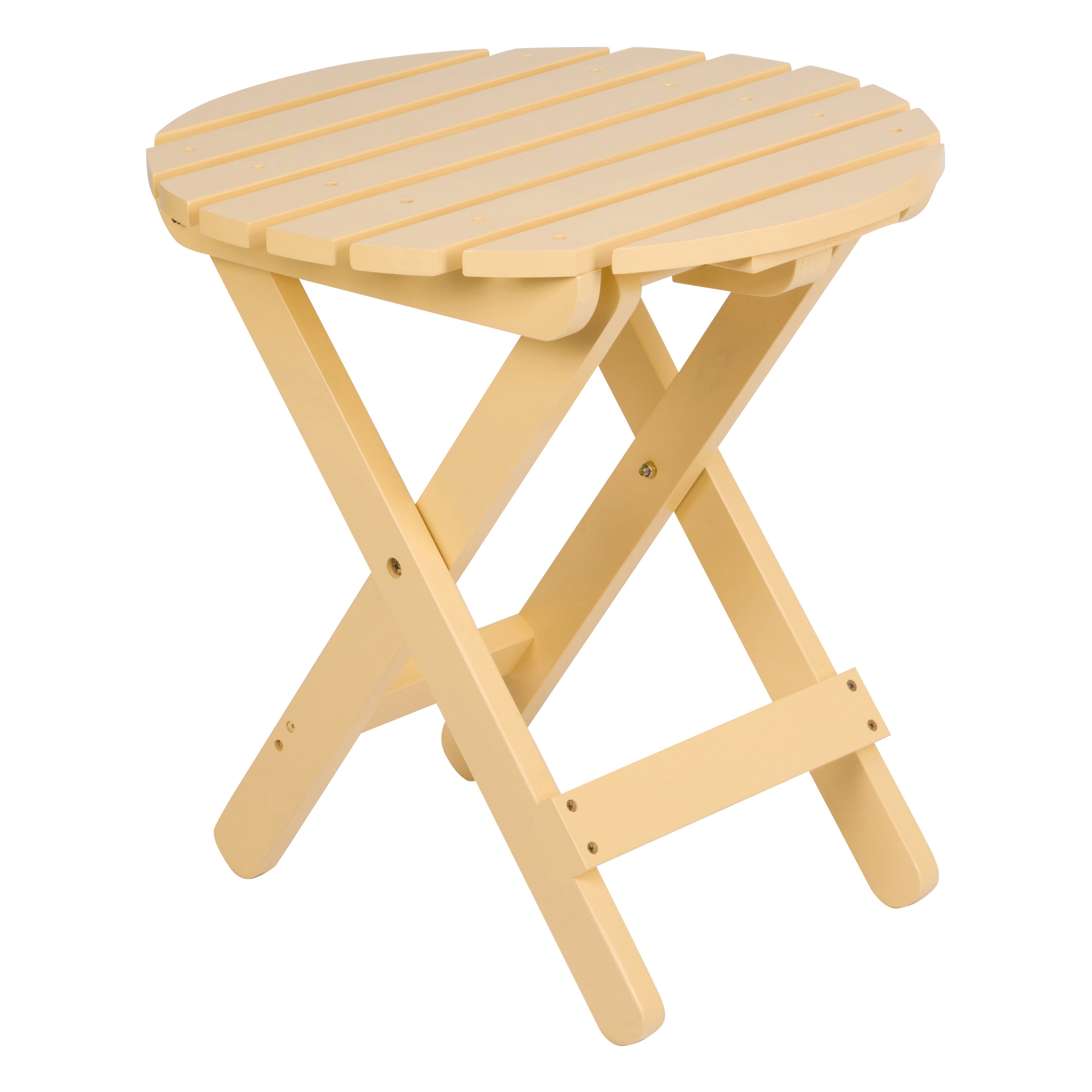 Shine Company Adirondack Round Folding Table - Bee's Wax - Walmart.com