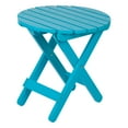 Adirondack Round Folding Table - Turquoise - Walmart.com