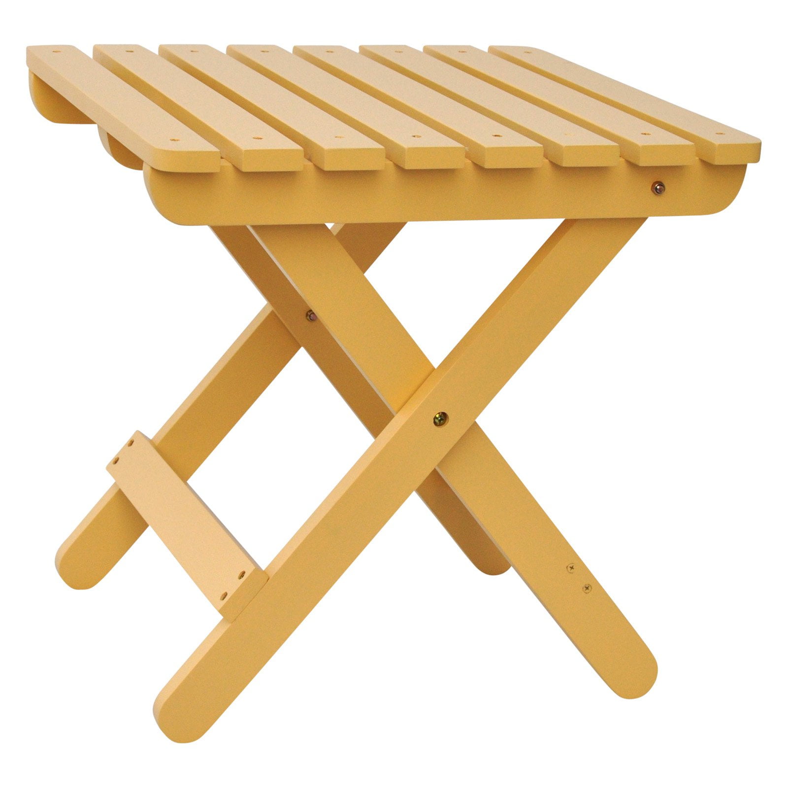 Shine Company Adirondack Square Folding Table, Tangerine - Walmart.com