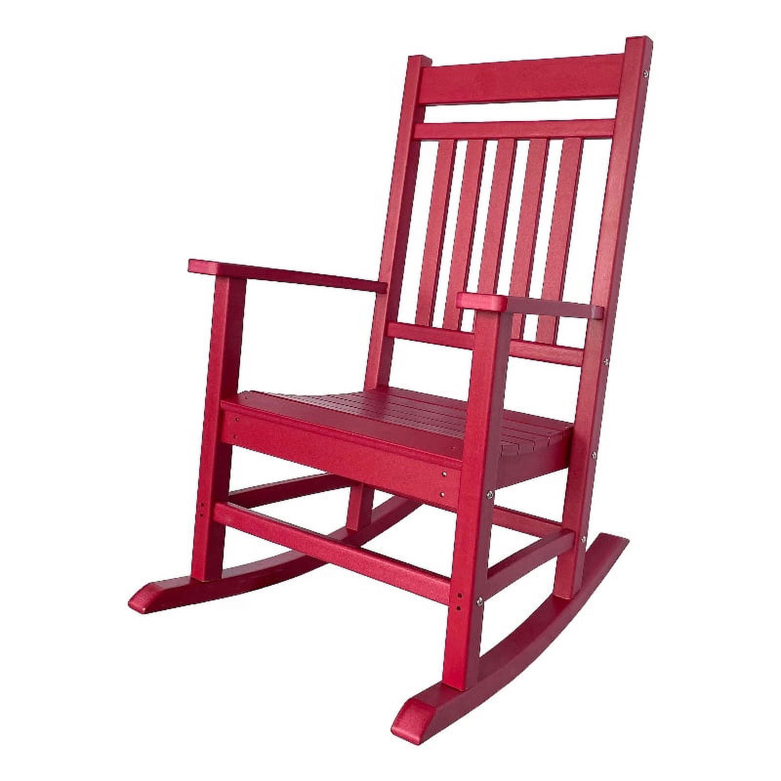 Shine Company Outdoor Rocking Chair, All-Weather Traditional Resin ...