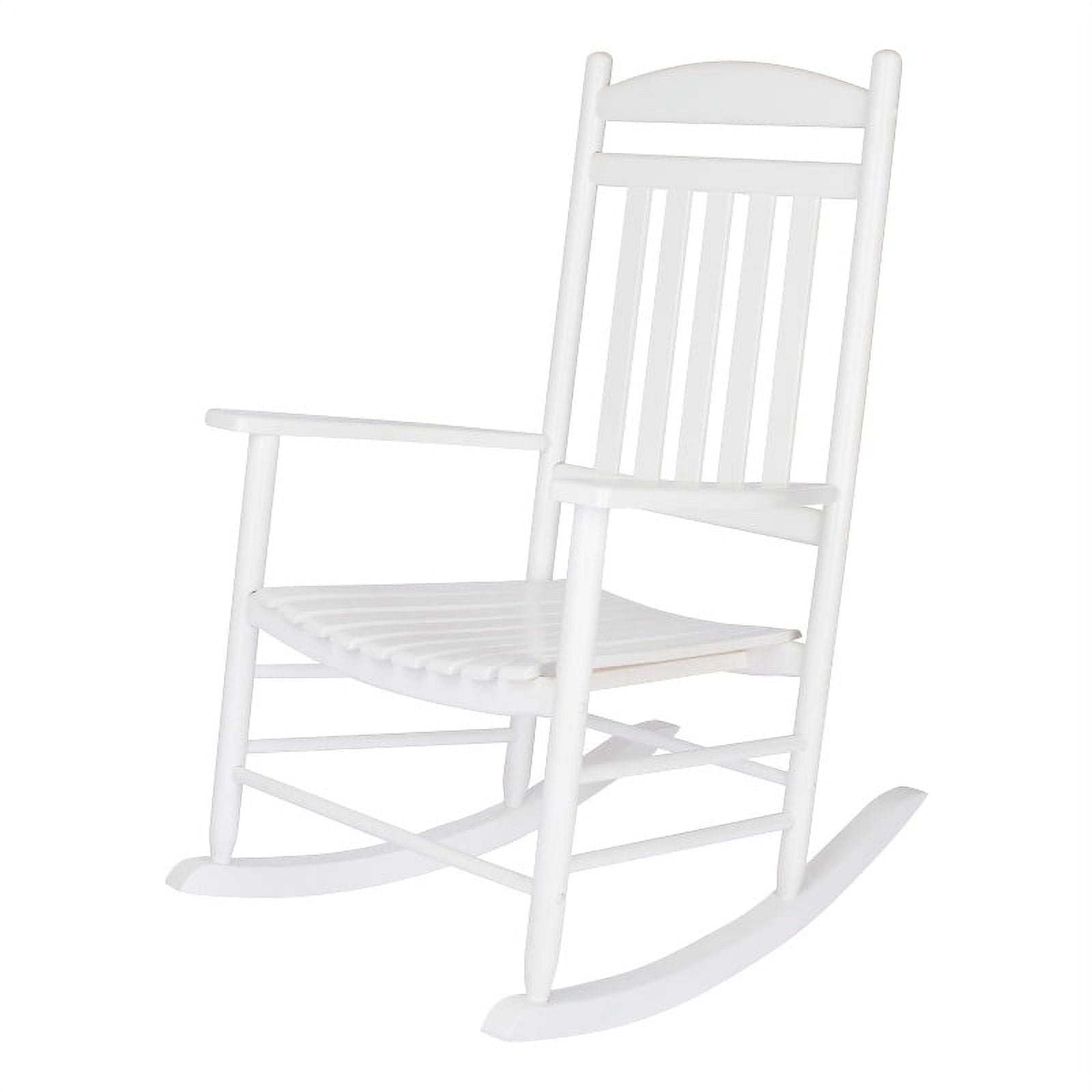 Shine Company Traditional Hardwood Indoor/Outdoor Porch Rocker in White ...