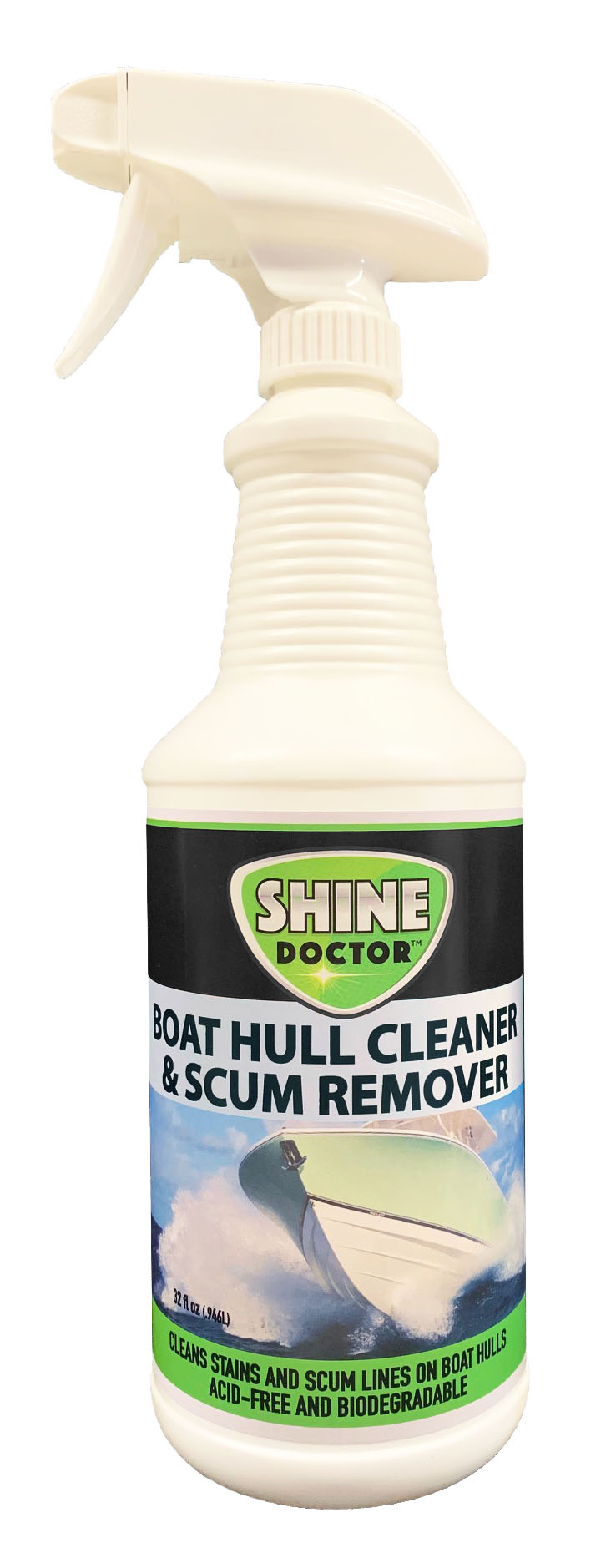 Shine Doctor Boat Hull Cleaner 32 oz. - Removes Stains and Scum Lines ...