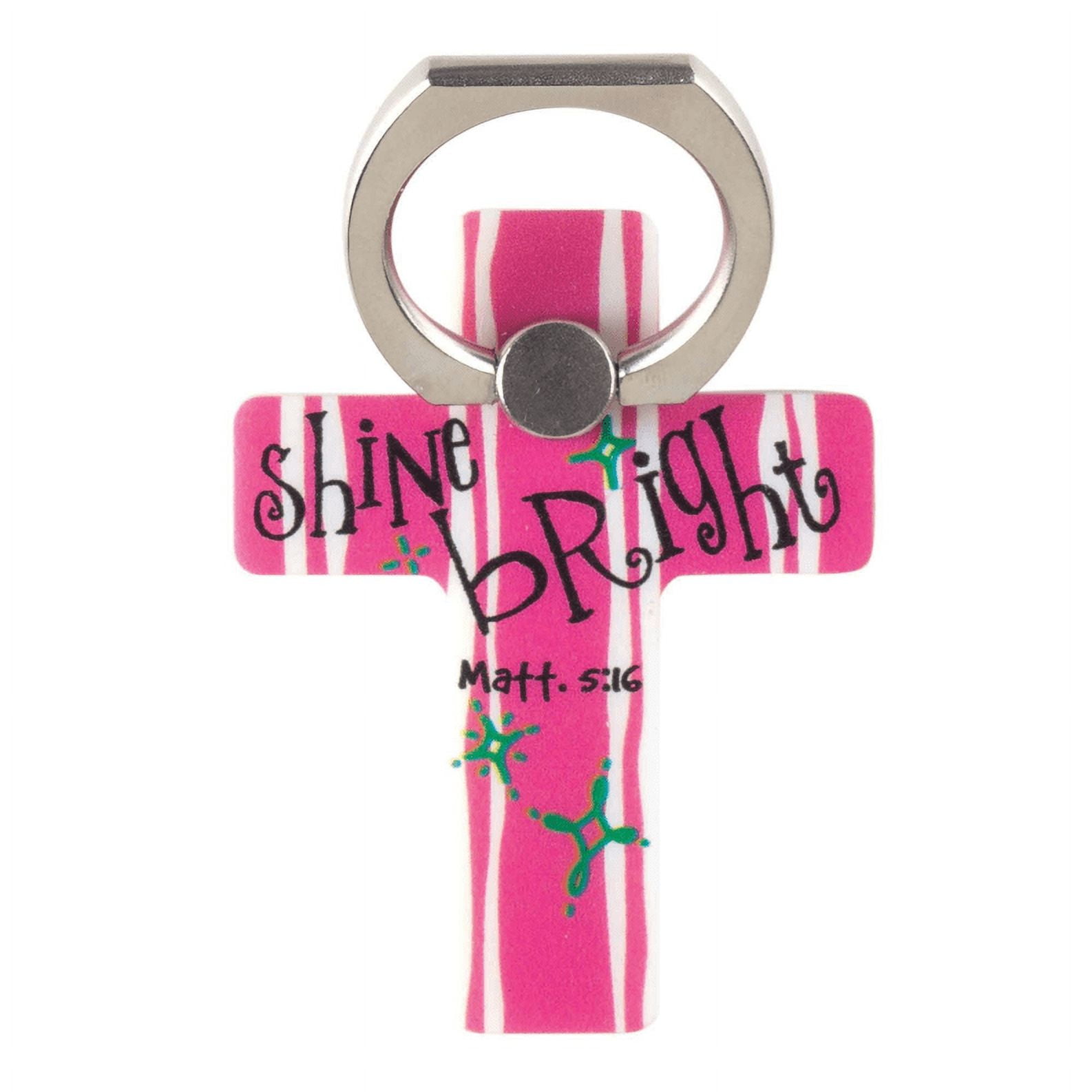 Shine Hot Pink Stripe 3 x 2 Zinc Alloy Metal Cell Phone Ring Holder ...