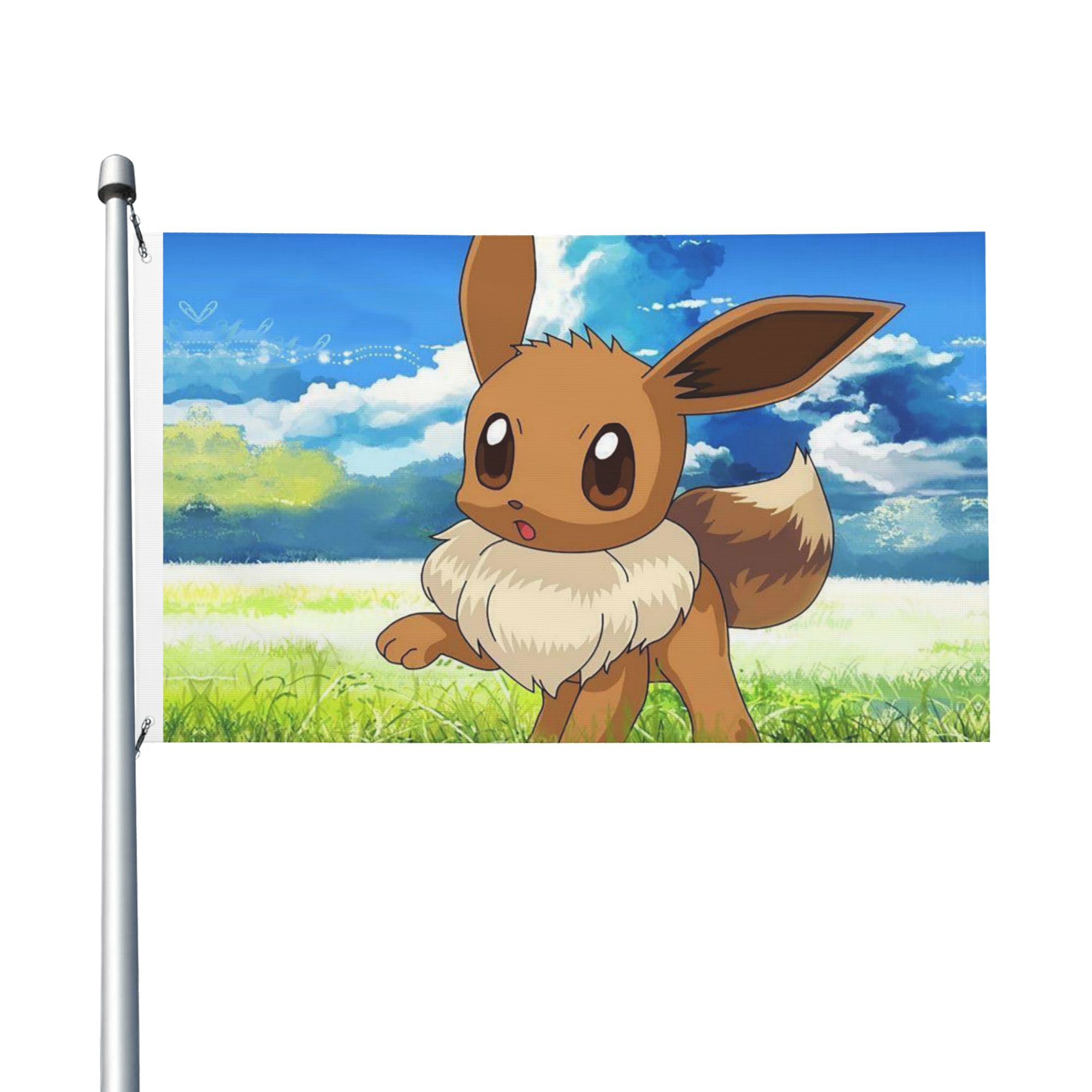 Shine Kawaii Eevee 3x5FT Flag Garden Decorative Flags Vertical Double ...