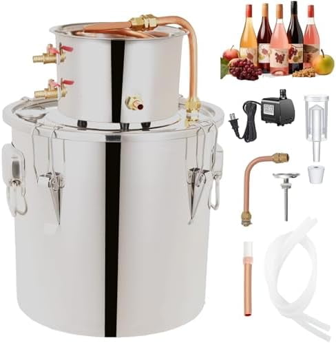 Shine Still 13.2 GAL 2 Pots Distillery Kit for Alcohol Stainless Steel ...