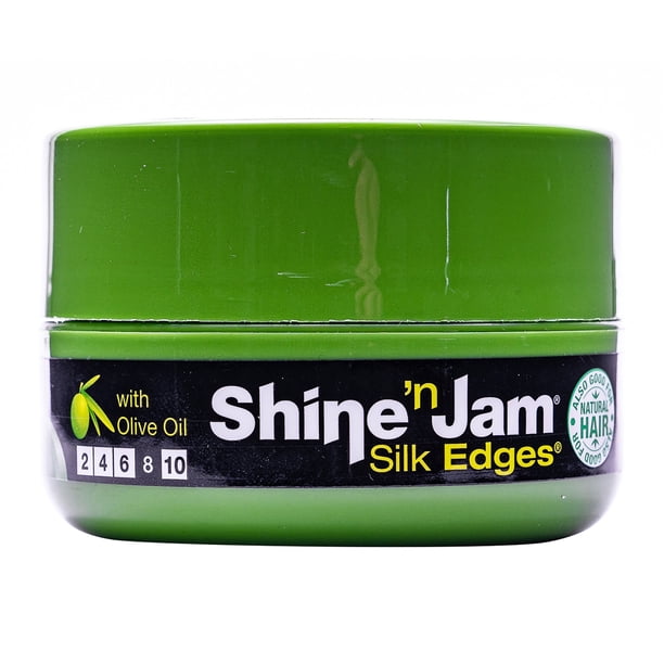Shine 'n Jam® Silk Edges, Extra Firm Hold Unisex Hair Styling Gel, 2 oz., Moisturizing, Unisex ...